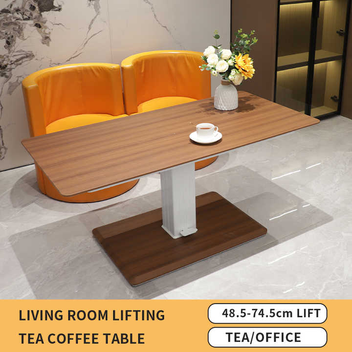 Ada Furniture Modern Height Adjustable Spring Lift Large Size Tea Table Pneumatic Gas Lifting Rectangular Coffee Table