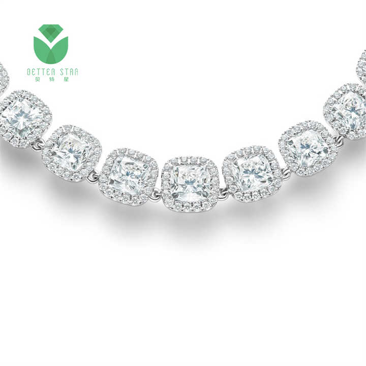 Custom 18k Gold Diamond Necklace - Real Diamond Jewelry