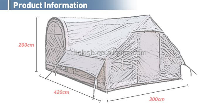 High MOQ Customizable logo 8-10 Person Orange Inflatable Camping Tent ...