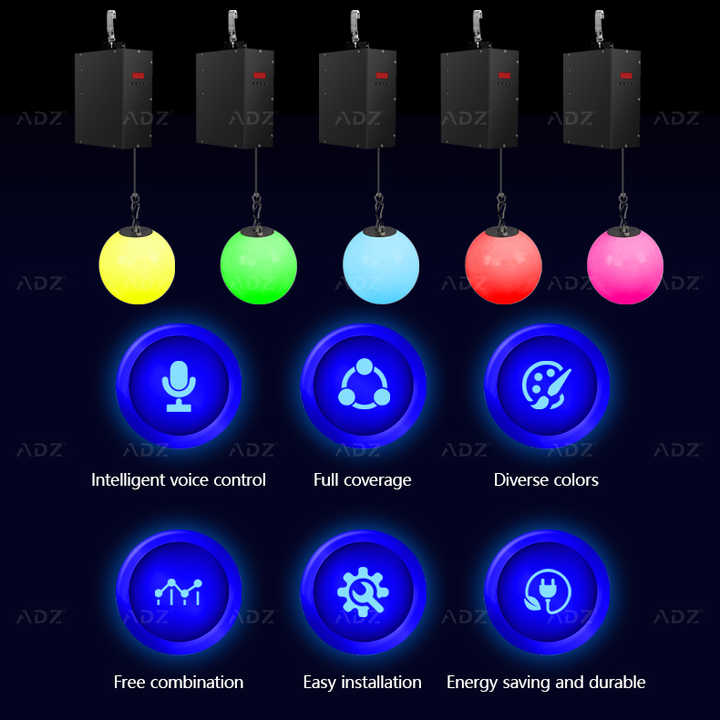 ADZ DMX Control LED Kinet Ball Stage Lights for Events