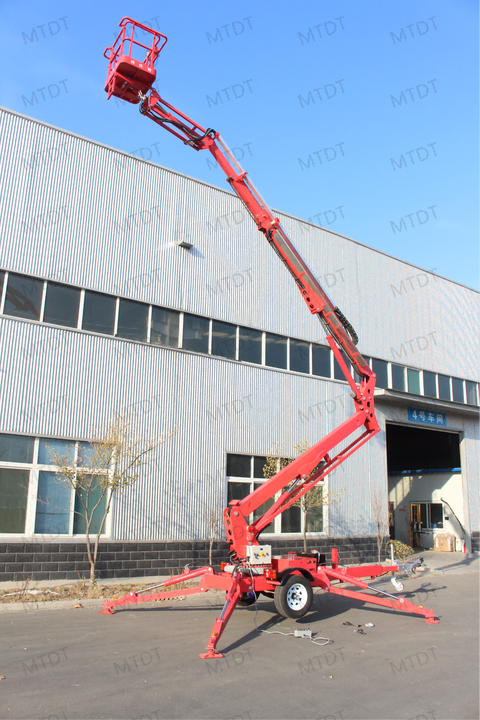 Truck-mounted Narrow Mini Telescopic Cherry Picker for Sale
