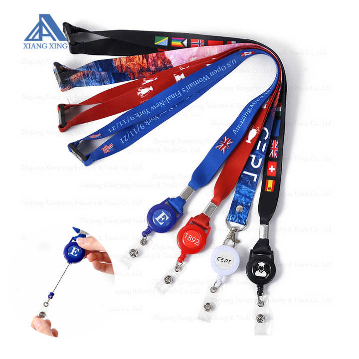 Wholesale Custom Retractable Lanyard Neck Strap Band