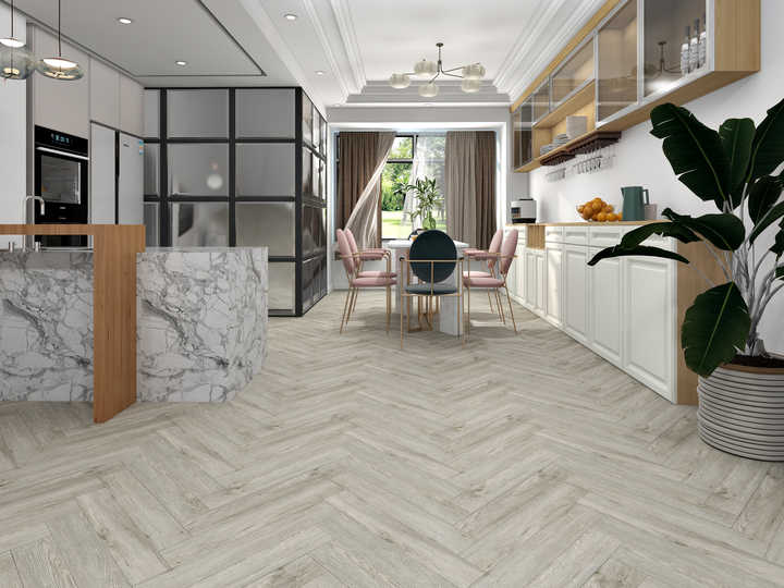 Wholesale Plastic SPC PVC Click Floor Herringbone Vinyl Flooring