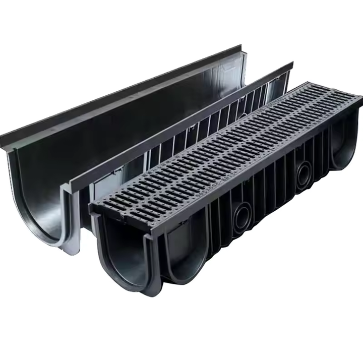 High load bearing polymer concrete channel composite drain channel for ...