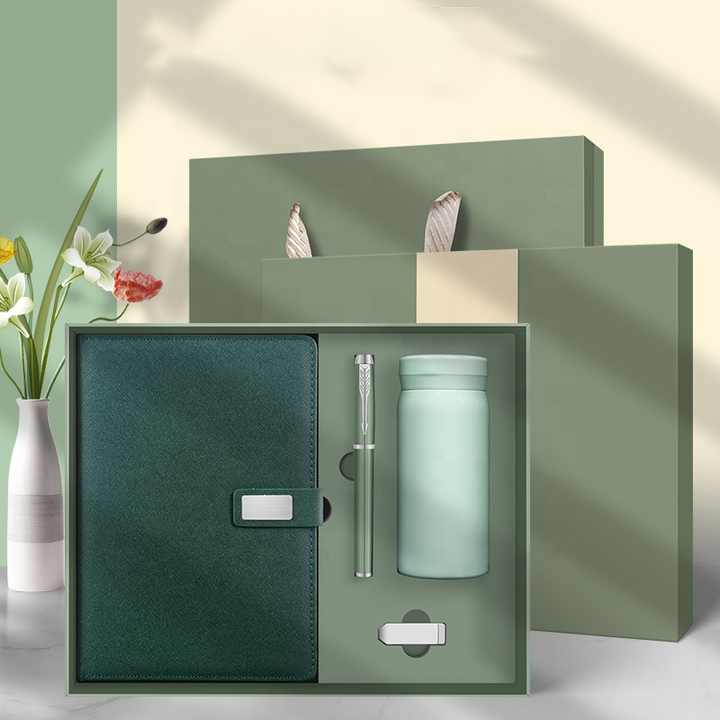 Executive A5 Planner Notebook With Pen flash drive thermos cup Custom ...