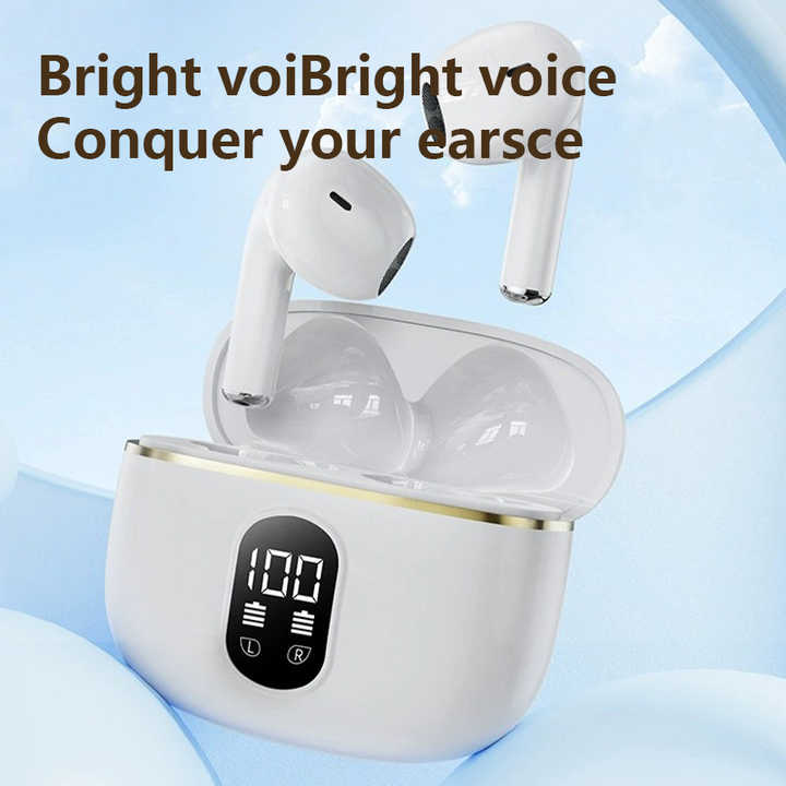 Wireless Headphone With LED Display Stereo Headset Touch Control Earbuds Noise Reduction X87 V5 ...