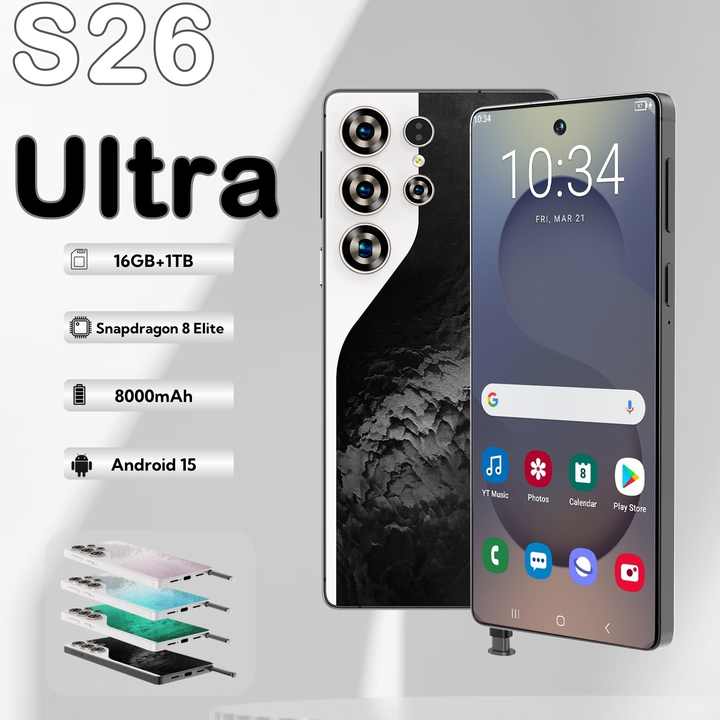 Brand New S26 Ultra 5G Smartphone 16GB+1TB Android 15.0 108MP HD Screen ...