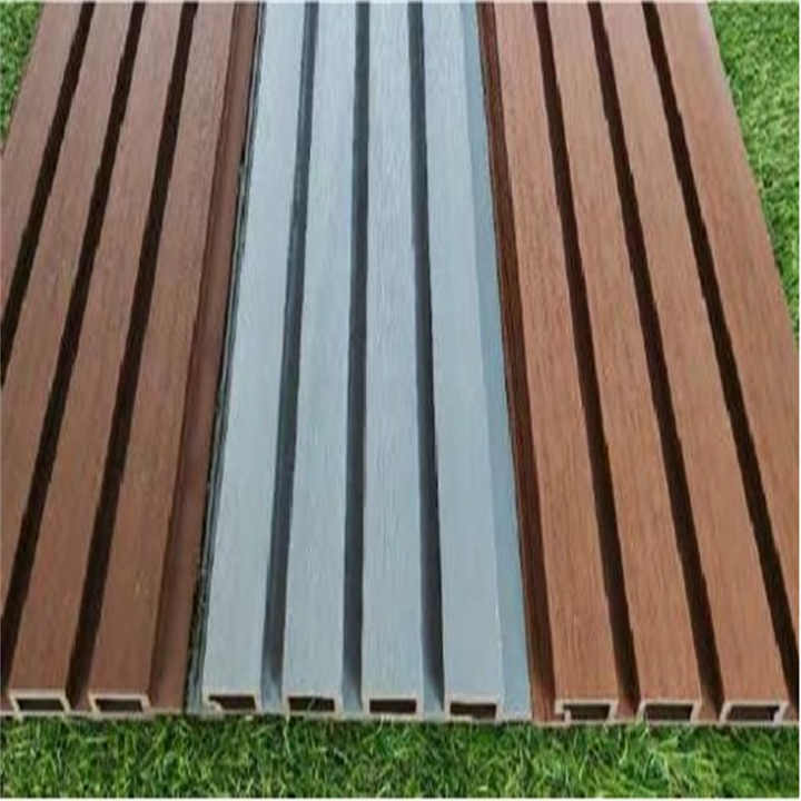 Vertical WPC Fluted Wall Panels Exterior Co Extrusion Wood Plastic ...