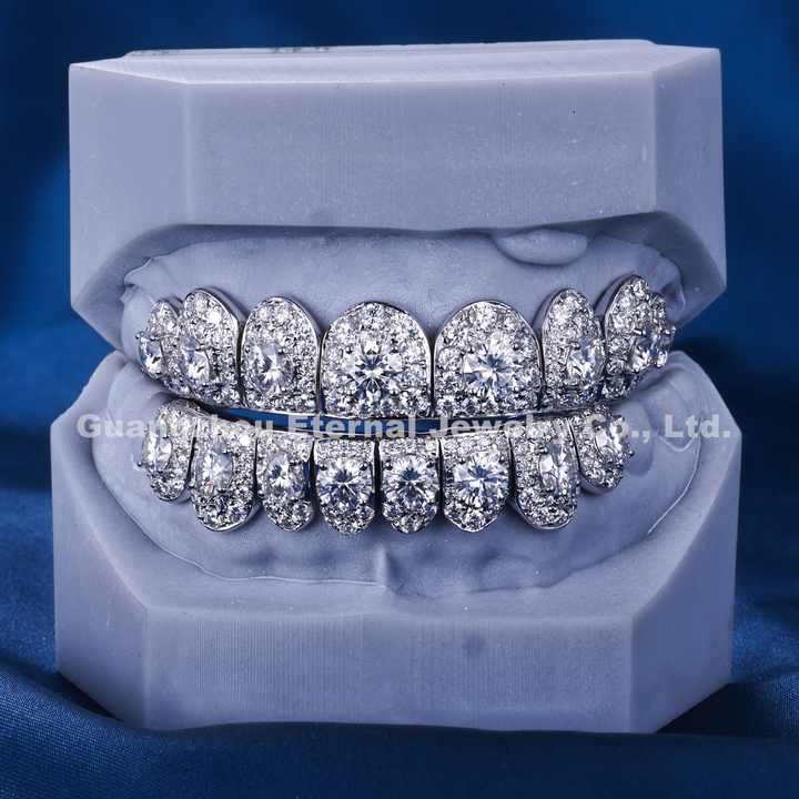 Custom Hip Hop Jewelry S925 Silver Solid Gold Iced Out VVS Diamond ...