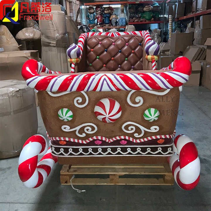 Outdoor Large Reindeer Santa Sleigh Christmas Decoration