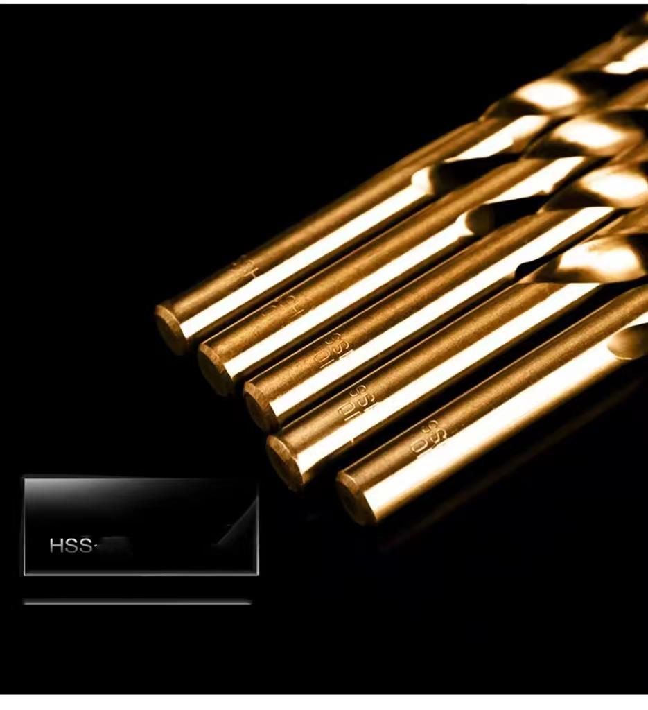 13PCS HSS Straight Shank Twist Drill Bits for Metal WPC and Aluminium ...