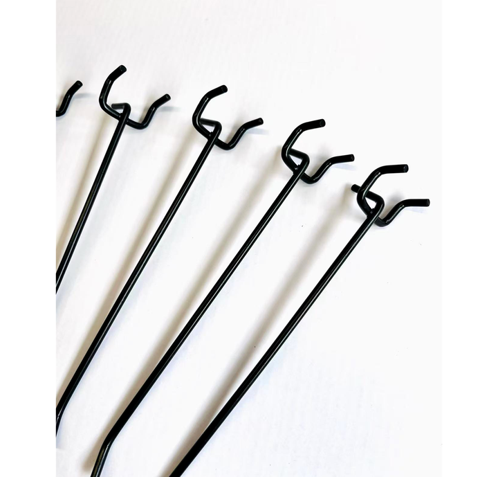 Single Black Supermarket Retail Store Shop Pegboard Display Hook ...