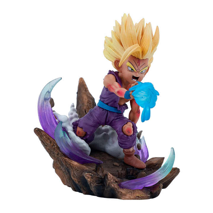 DBZ Cartoon Character Super Saiyan Gohan PVC Cute Statue TOY Collection ...