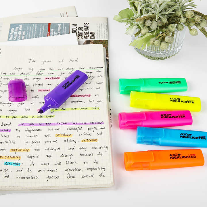 Gxin G-304801-6V Factory Direct Sell Multi-color Graffiti Highlighter ...