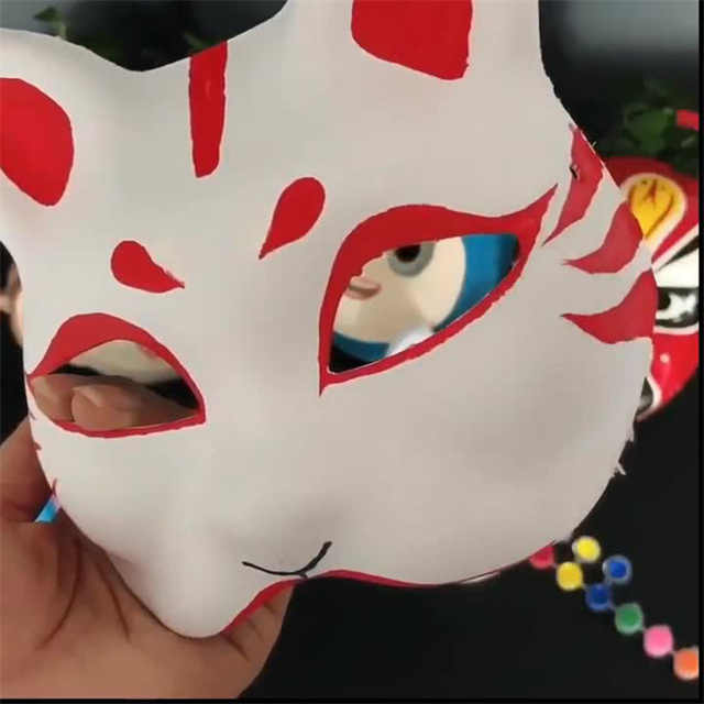 DIY Full Face Paper Masks for Halloween - Partyunions