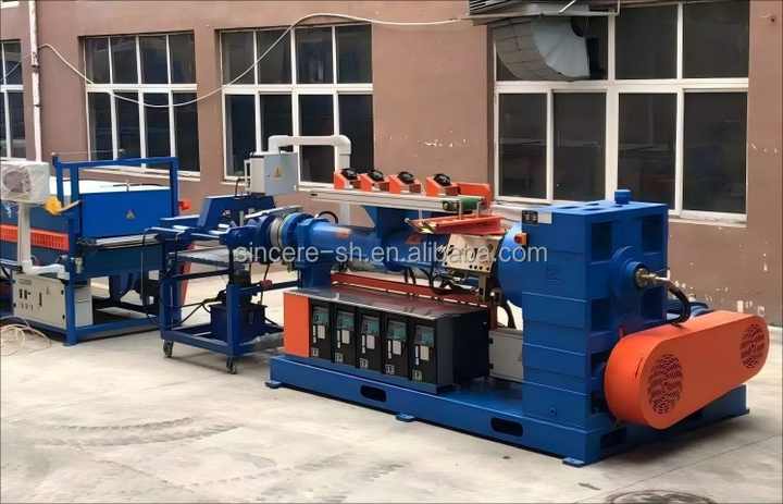 Rubber Single Extrusion and Curing Production Line Rubber Extrusion ...