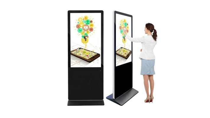 50inch 4K Android LCD Touch Screen LCD Totem Indoor LCD Floor Standing ...