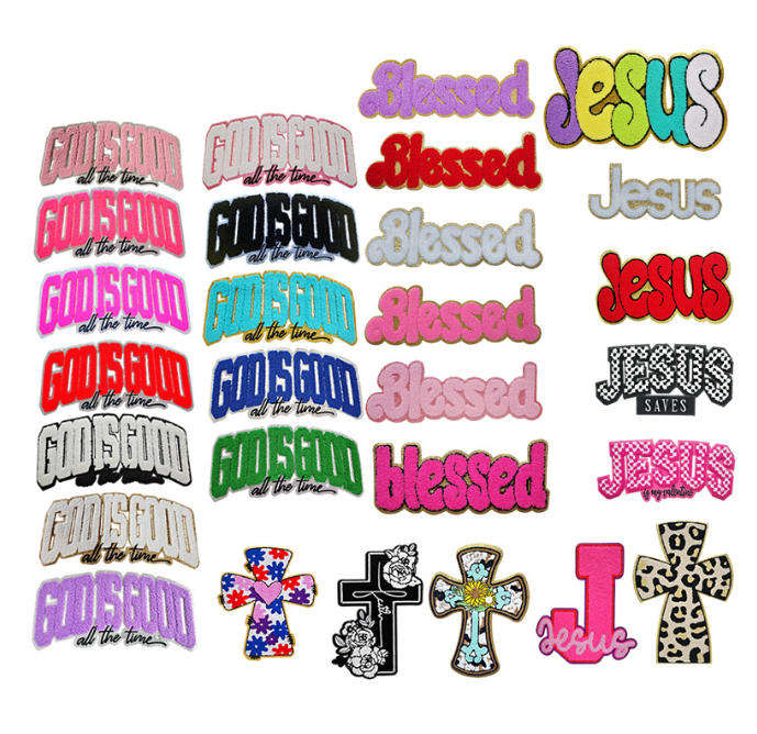 Bestselling Embroidered Letter Snow Neil Custom Clothing Patch God Is ...