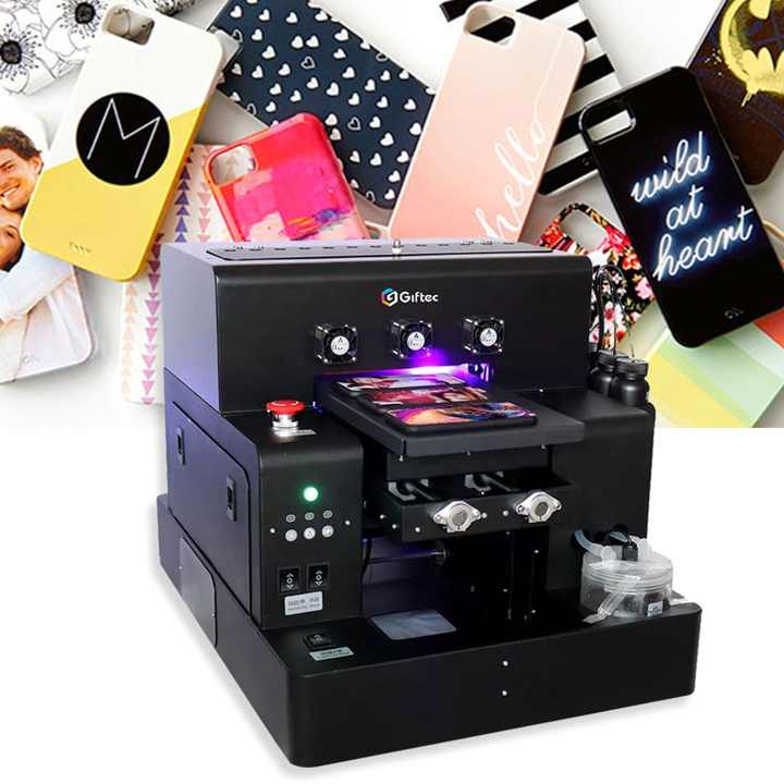 Giftec Entry Level Inkjet Printing Machine Automatic A4 A3 UV Flatbed ...