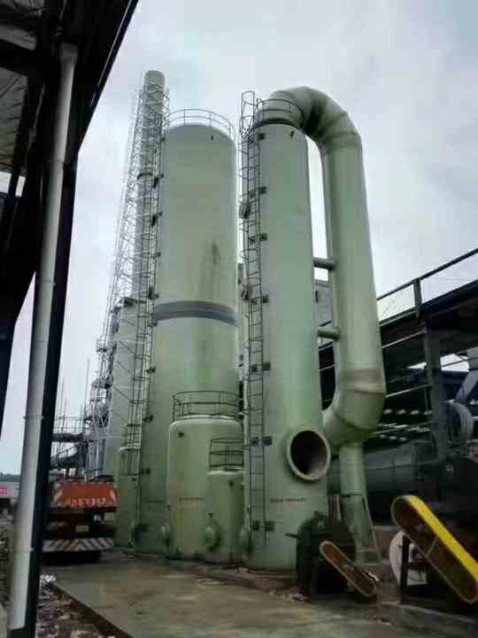 Waste Gas Scrubber Adsorption Column Frp Purification Tower Industrial ...