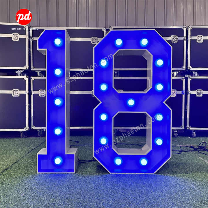 Elegant 18th Birthday Party Decorations - LED Marquee Lights