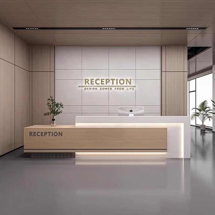 Modern Reception Counter - Stylish & Durable Office Furniture