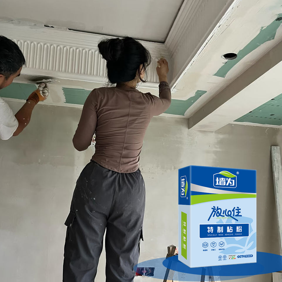 Crack-Resistant Gypsum Powder Adhesive, Easy Mixing Plaster Bond for ...
