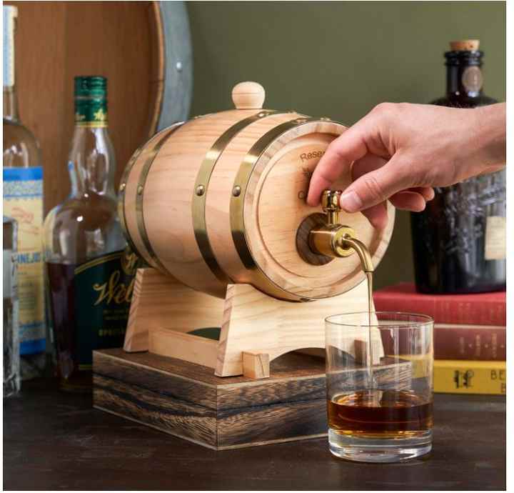 Custom Wooden Barrel for Whiskey Infusion Bourbon Barrel Moonshine Jug ...