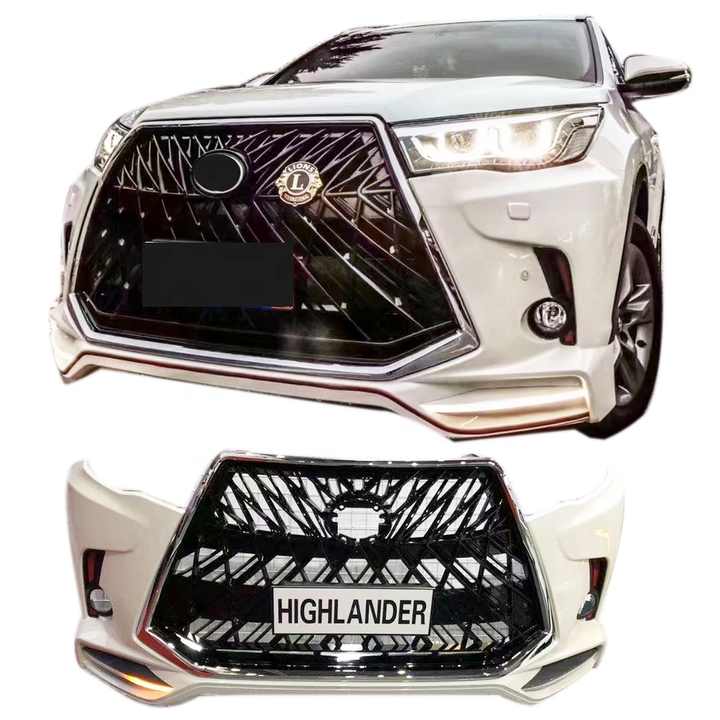 Toyota Highlander Bodykit - Lexus Style Car Bumper Upgrade