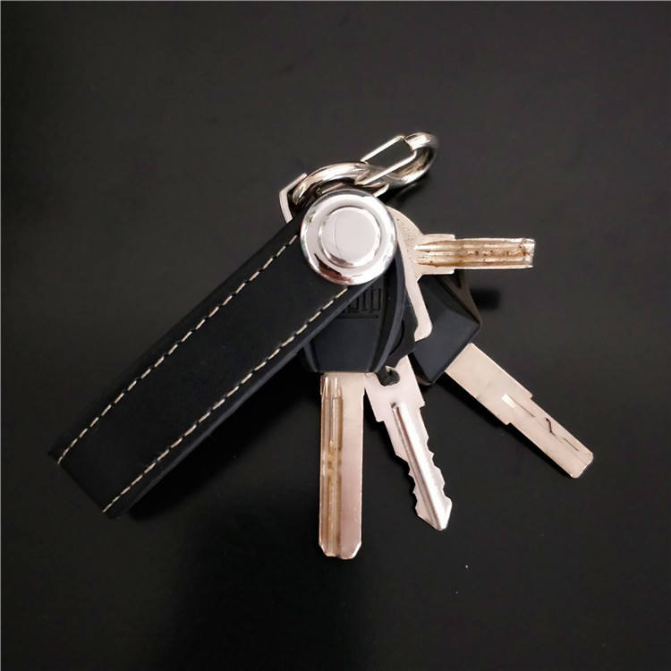 Smart Key Holder Wallet - Portable Genuine Leather Organizer