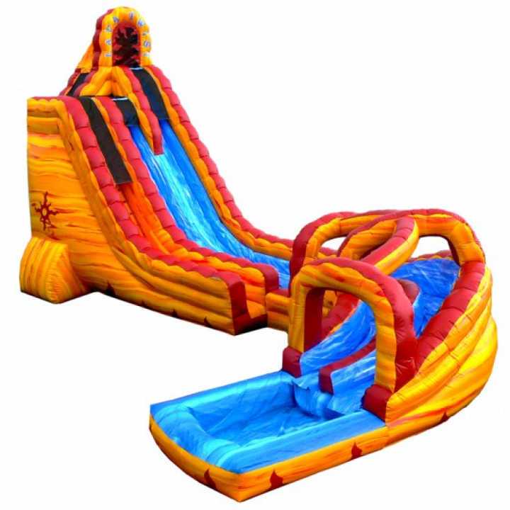 Customized Inflatable Toboggan Water Slide Pool Commercial