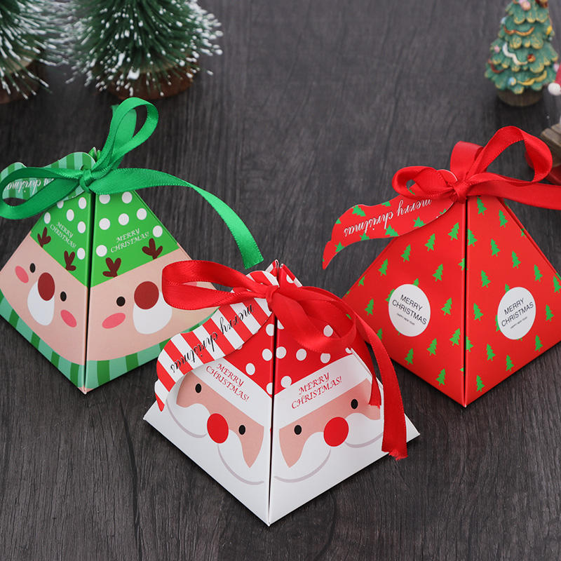 Triangle Christmas Candy Treat Boxes - Perfect Gift Packaging