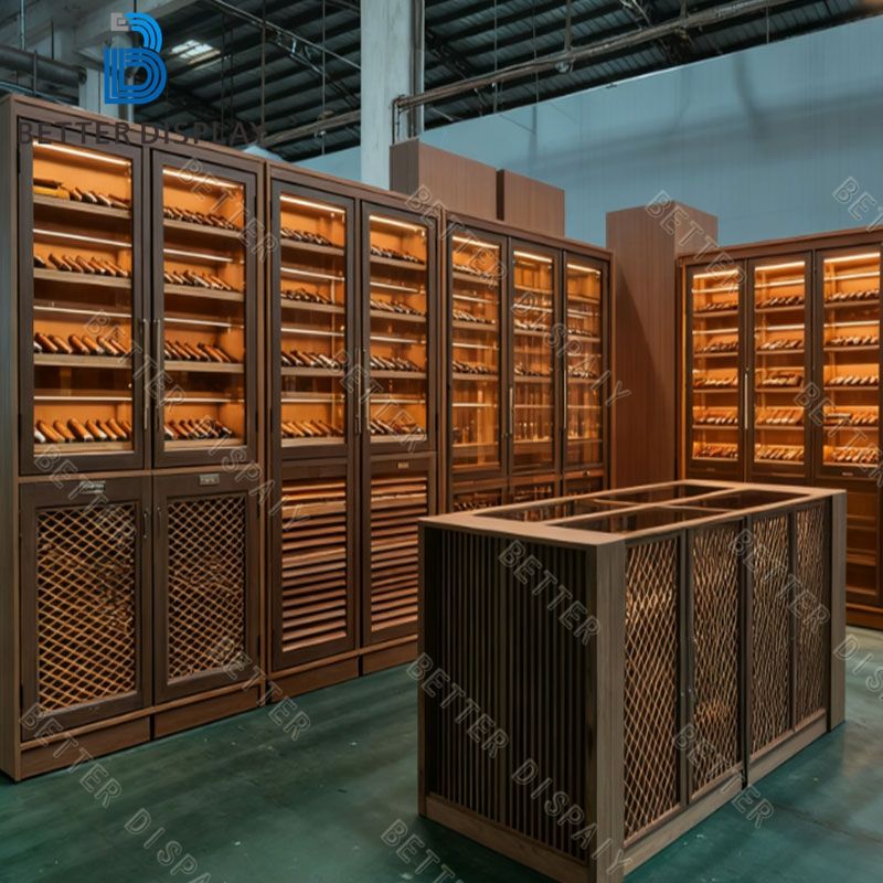 Custom Cigar Displays Cigar Showcase Cigar Room Furniture Display ...