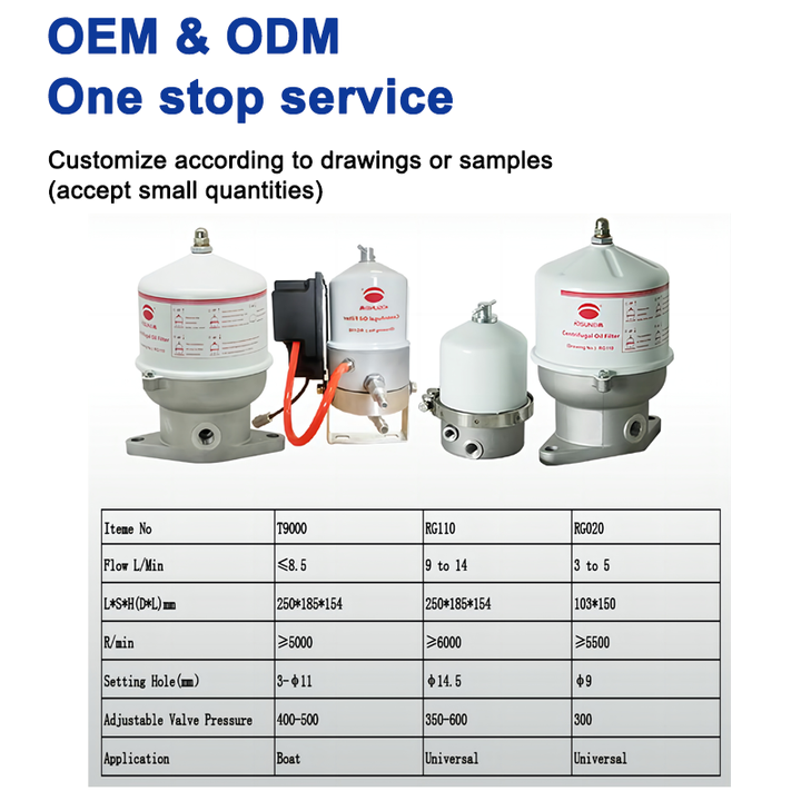 Universal Spinner Diesel Engine Oil Filtration Centrifuge