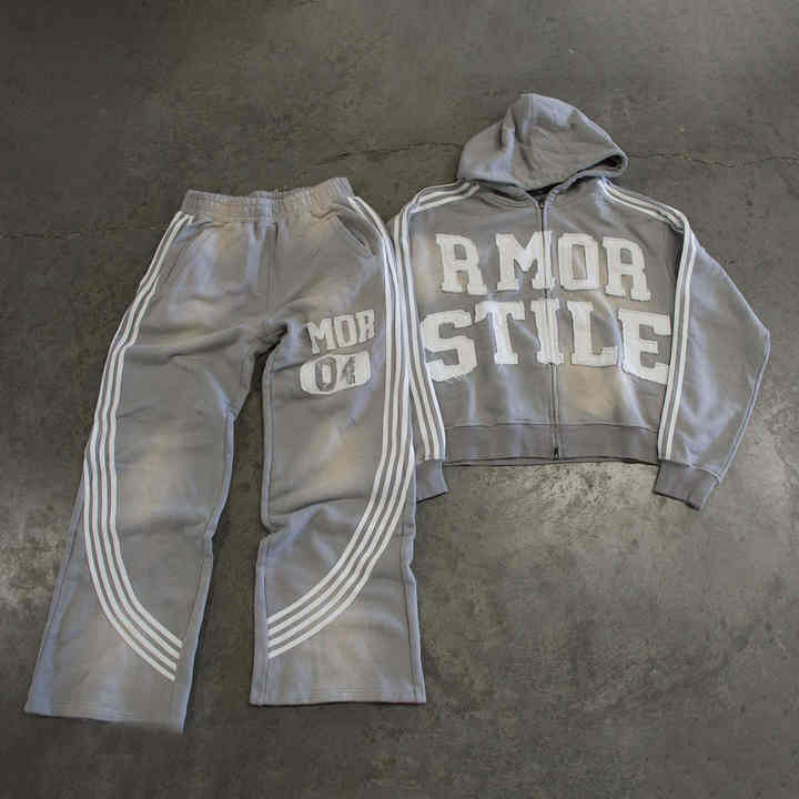 Custom Acid Washed Sweat Suits - Heavy 100% Cotton Terry
