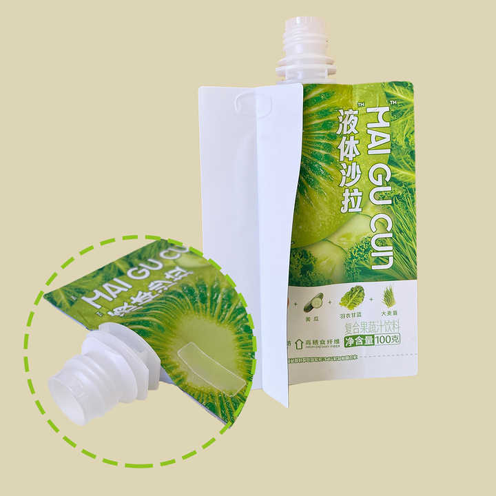 Juice Nozzle Pouches with Gravure Printing Self-Adhesive Plastic Bags ...