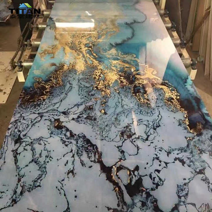 Painel Marmorizado Lamina Marmol Pvc Placa Marmol Pvc 3M Uv Wall Panels ...