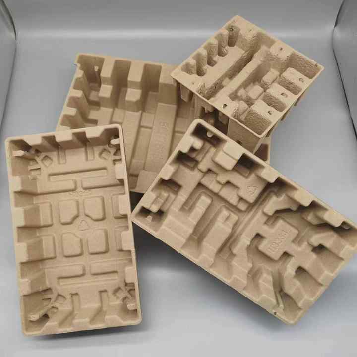 Custom Pulp Molded Packaging Molded Paper Pulp Tray For Product ...