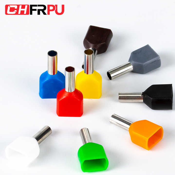 Cable Ferrule Terminal TE0510 Insulated TE Series Double Core Wire End ...