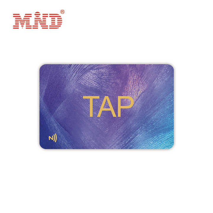 Matte Surface Hot Stamping NFC NTAG 213 NTAG 216 TAP Digital Business Card