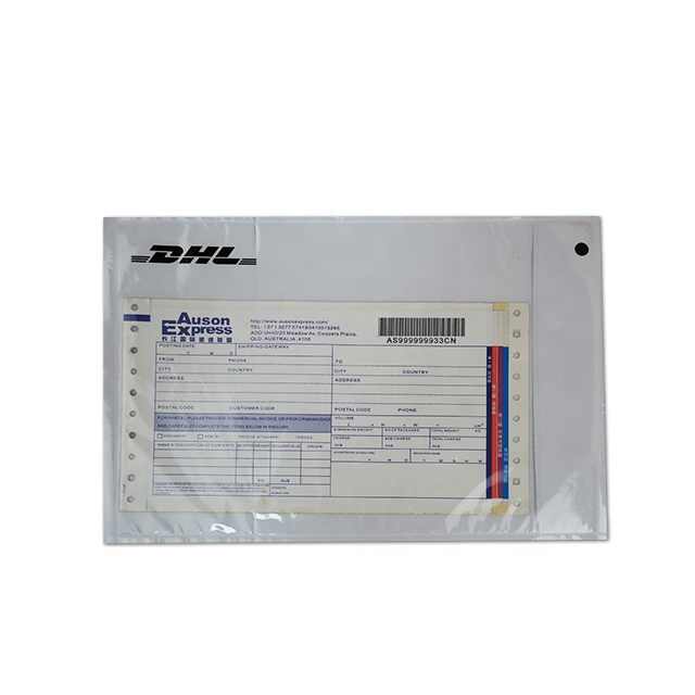 DHL Clear Plastic Self Adhesive Shipping Label Envelopes