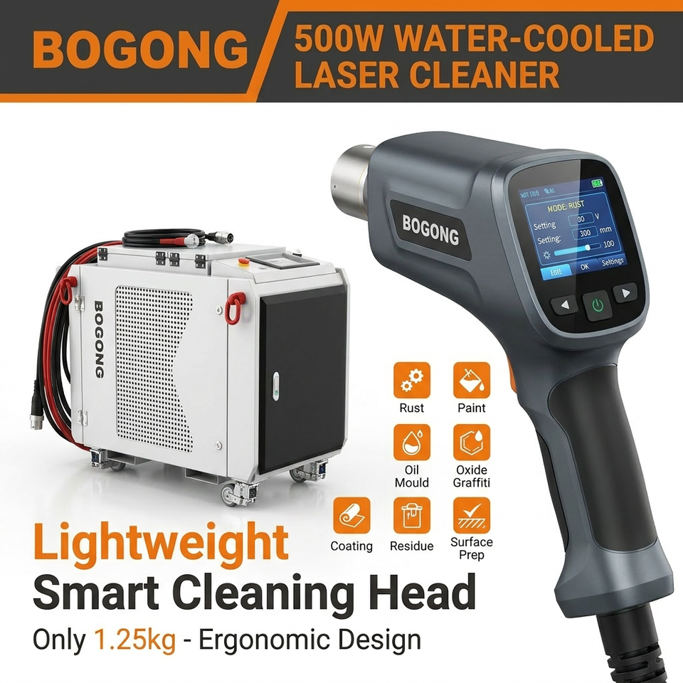 Pulse Laser Cleaning Machine 500W Portable Handheld Rust Removal Metal ...