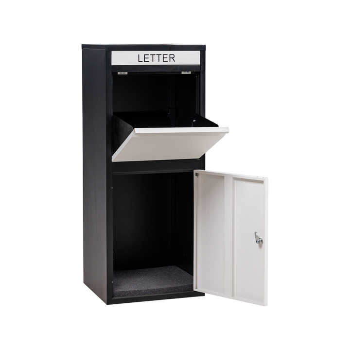 Steel Large Parcel Drop Box - Outdoor Delivery Mailbox for Secure ...