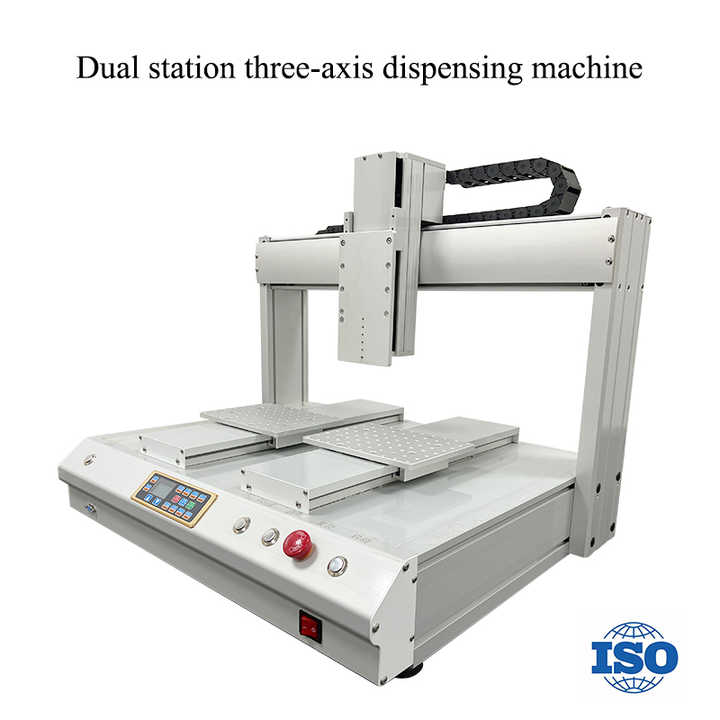 3 Axis Dual Station Automatic Glue Dispenser - 360° Rotary