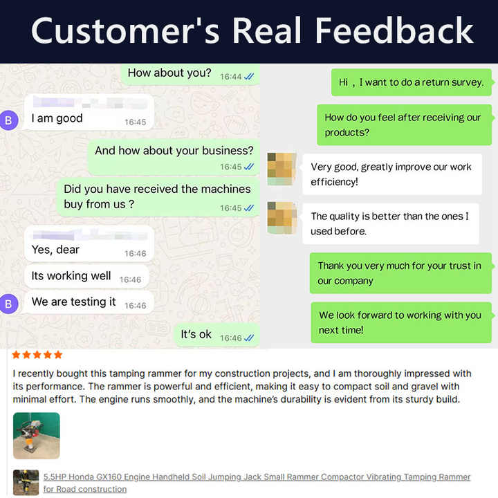 Diesel Engine Gas Hammer Rammer Soil Asphalt Vibration Compactor ...