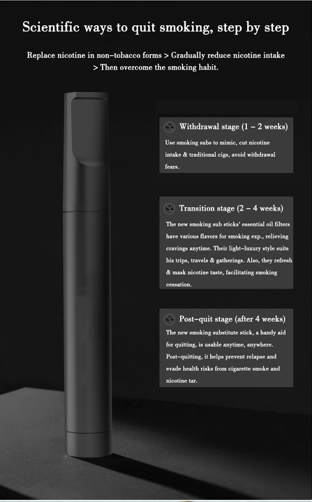Custom Flavored Quit Smoking Stick - Nicotine Free Inhaler