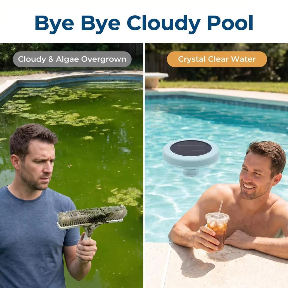 Accessories Pool High Quality Automatic Solar Powered Outdoor Swimming ...