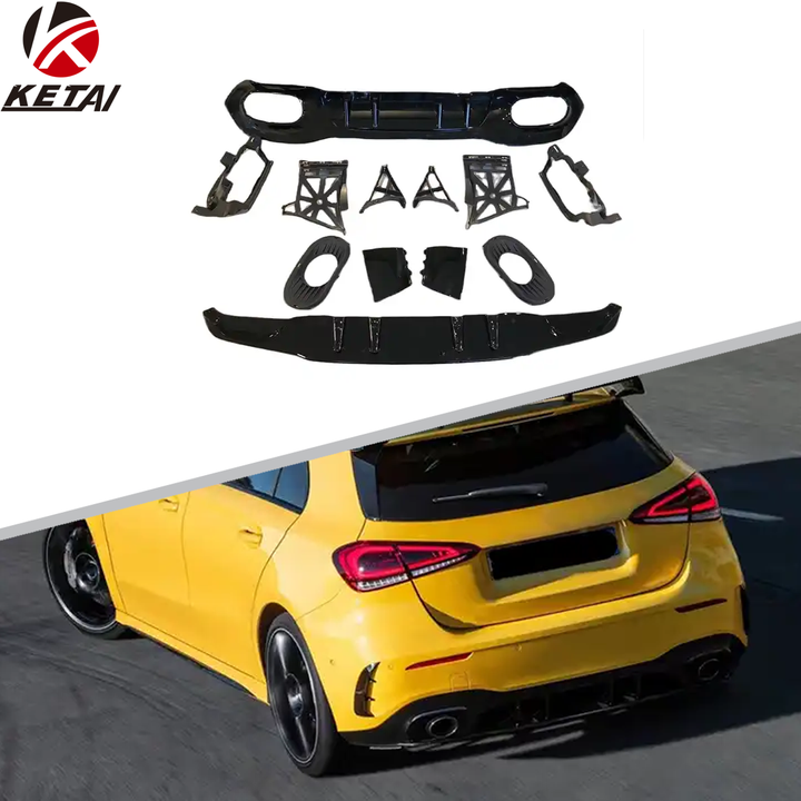 A35 Style Rear Diffuser For BENZ W177 AMG Hatchback 2019-2022| Alibaba.com