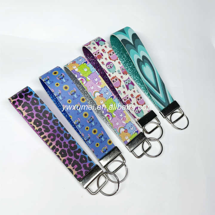 2023 Customized Leather Wrist Strap Keychain Fashion Design Wristlet ...