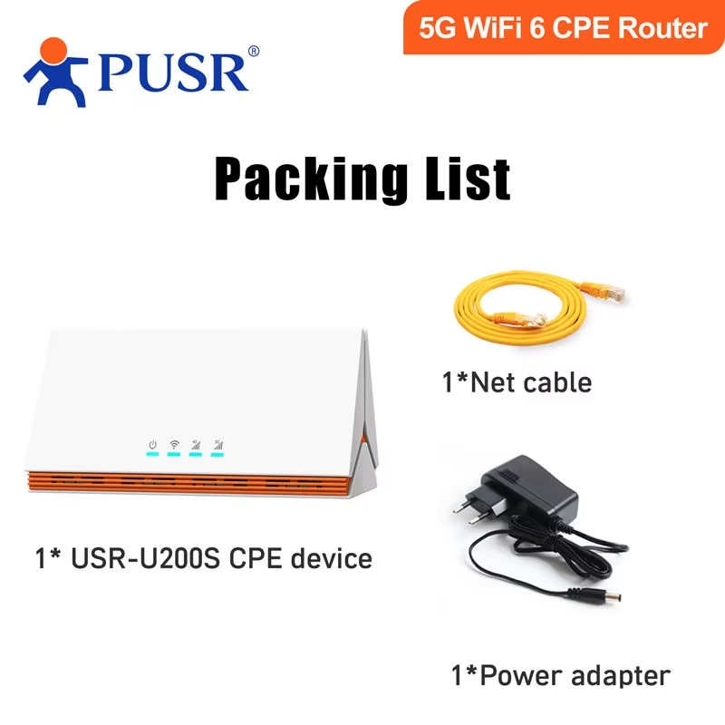PUSR Global Band 4G/5G WiFi6 AX3000 CPE Router with Sim Card Slot 4 ...